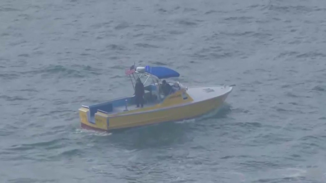 Search underway for girl swept out by big surf in Laguna Beach