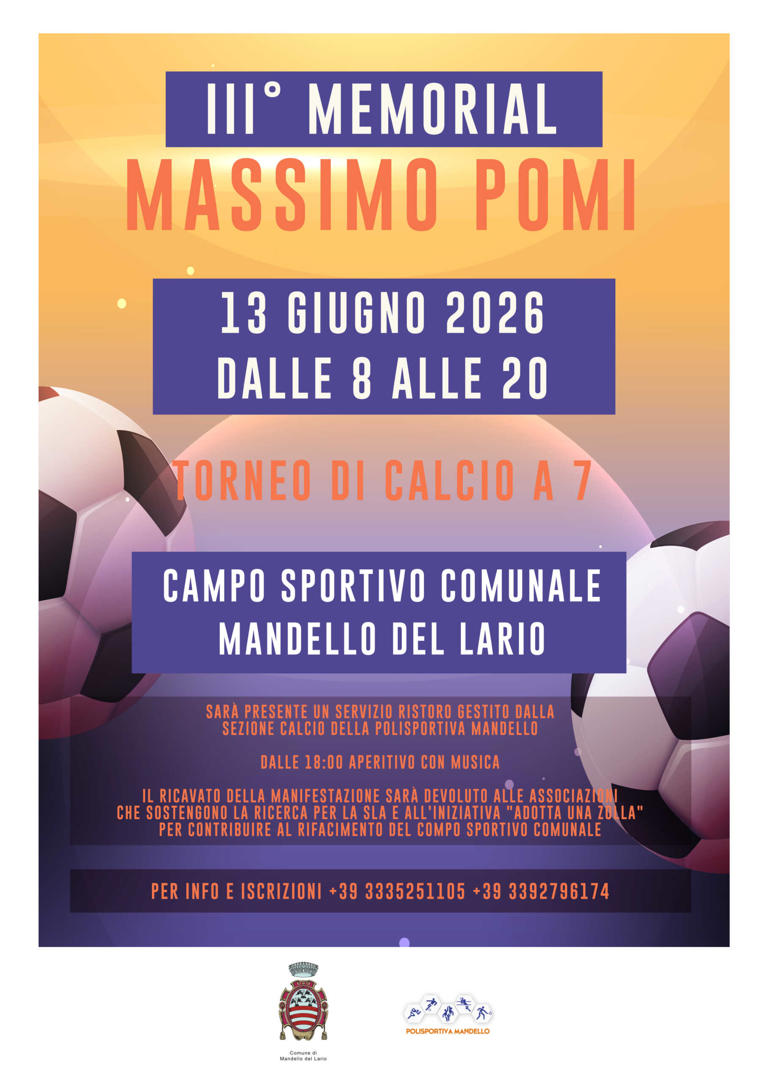 Mandello ricorda Massimo Pomi: torna il memorial tra calcio e solidarietà