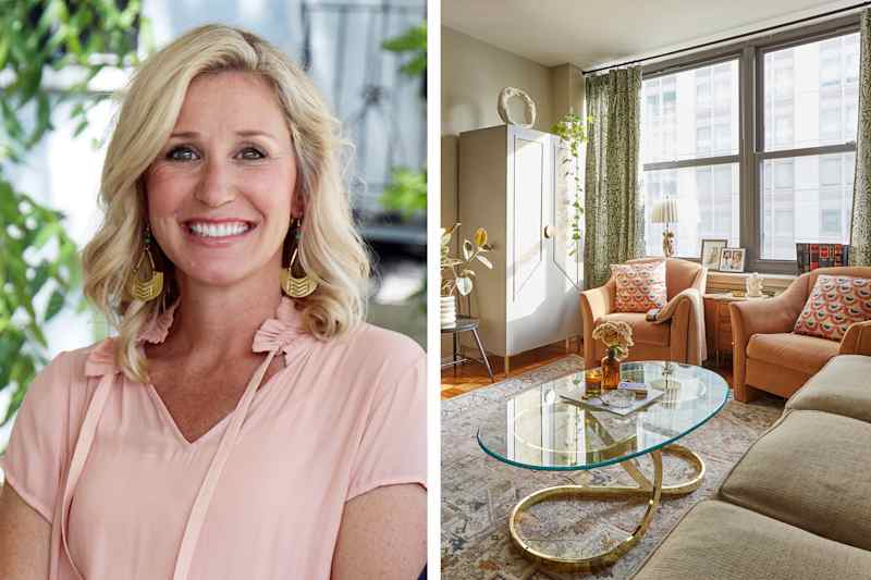 HGTV's Jenny Marrs uses this antique piece as a beautiful outdoor organizer