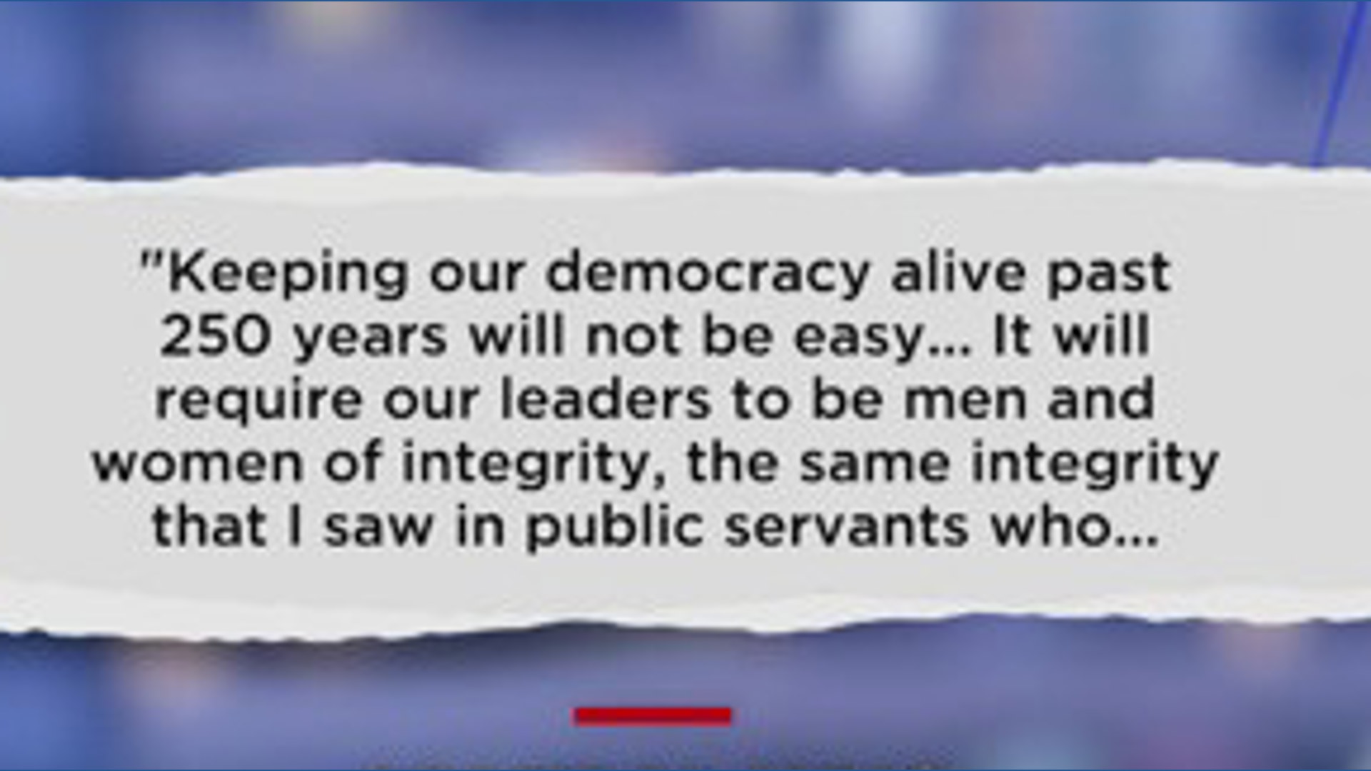 Retired Navy admiral warns US democracy 'in danger'