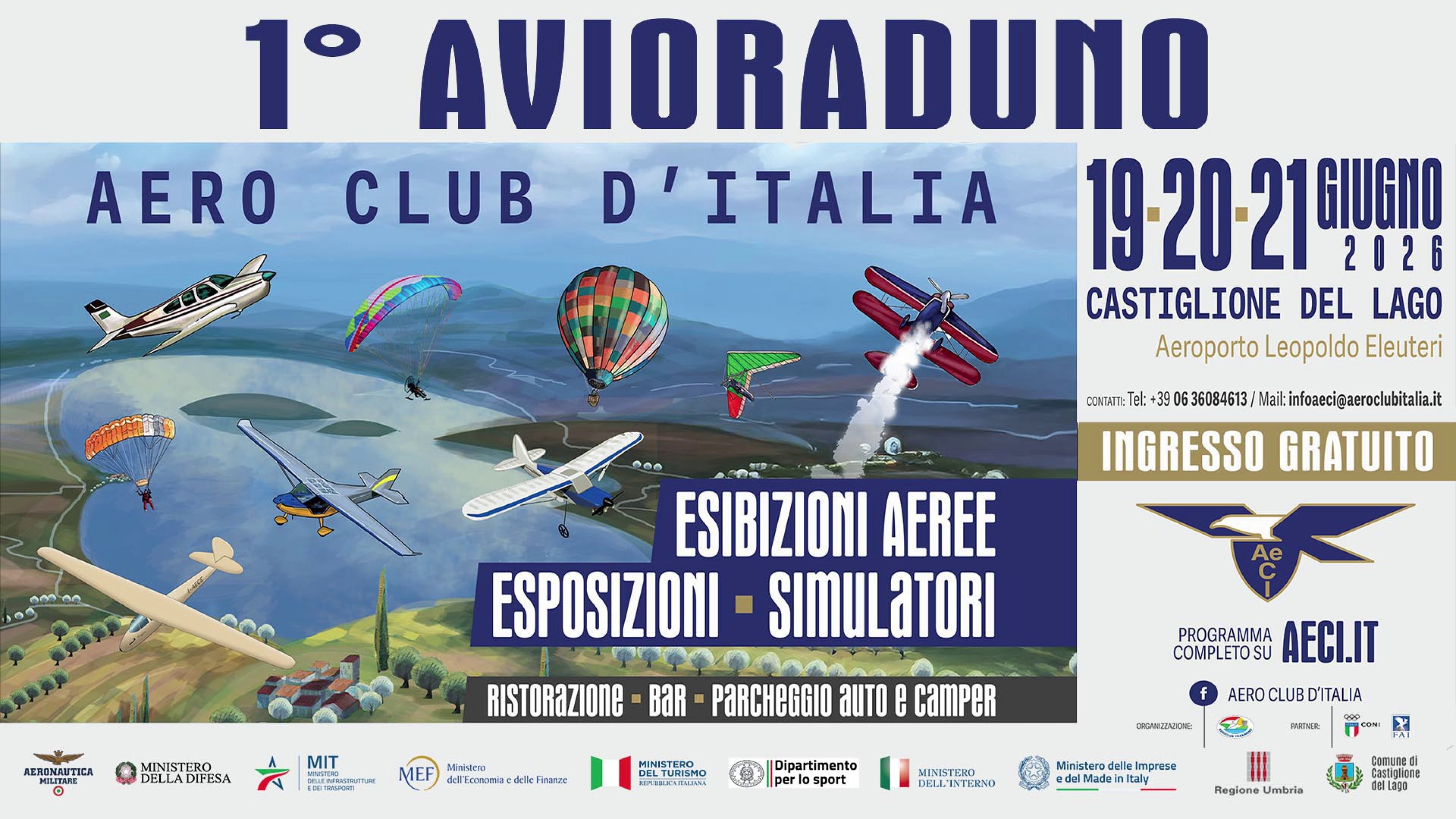 All'aeroporto di Castiglione del Lago il primo avioraduno dell'Aero ...