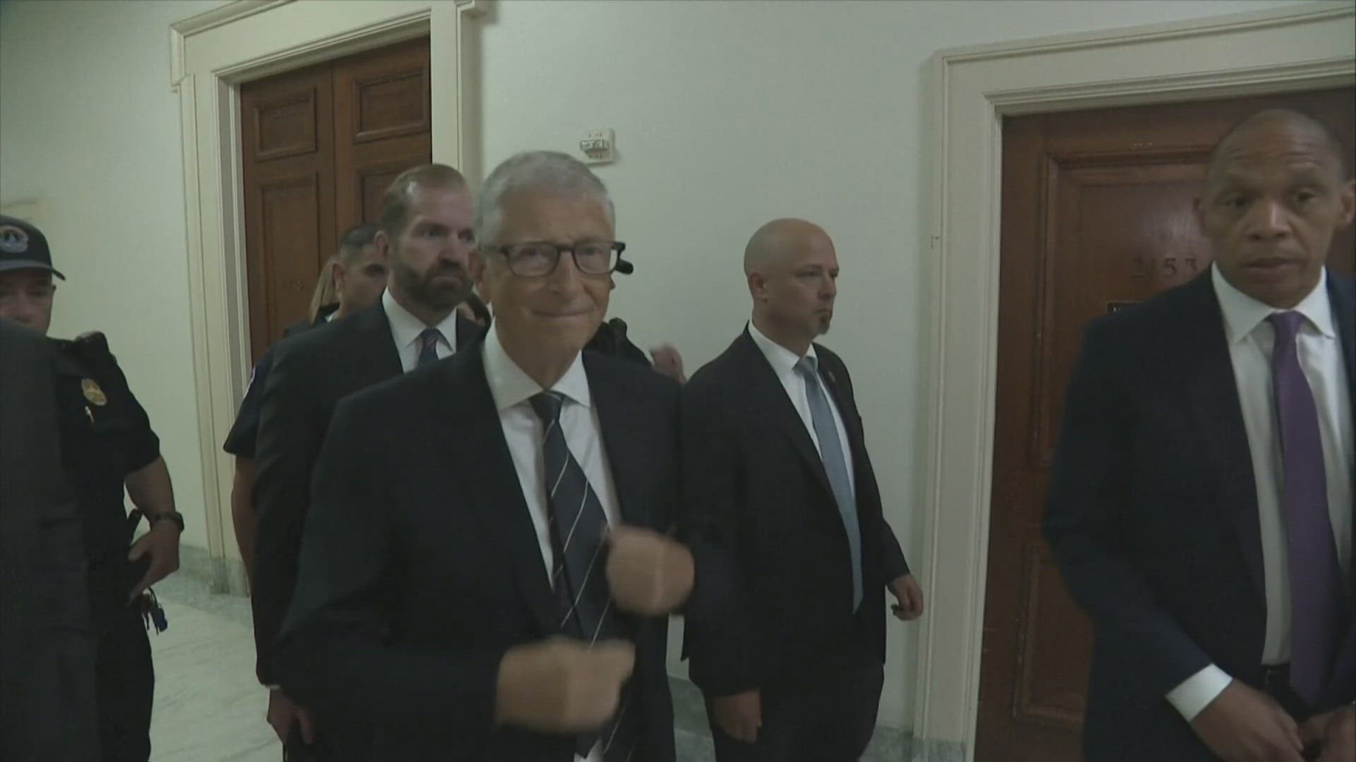 Bill Gates questioned today about ties to Jeffrey Epstein