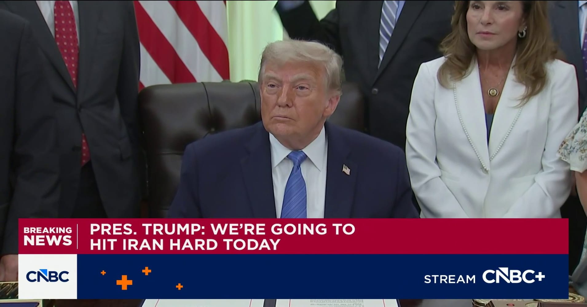 President Trump: We're going to hit Iran hard today