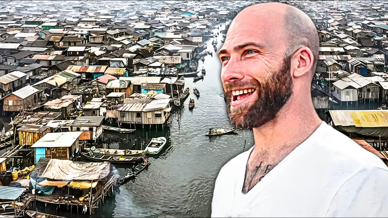 Eating in world's biggest floating slum in Lagos, Nigeria! Venice of ...