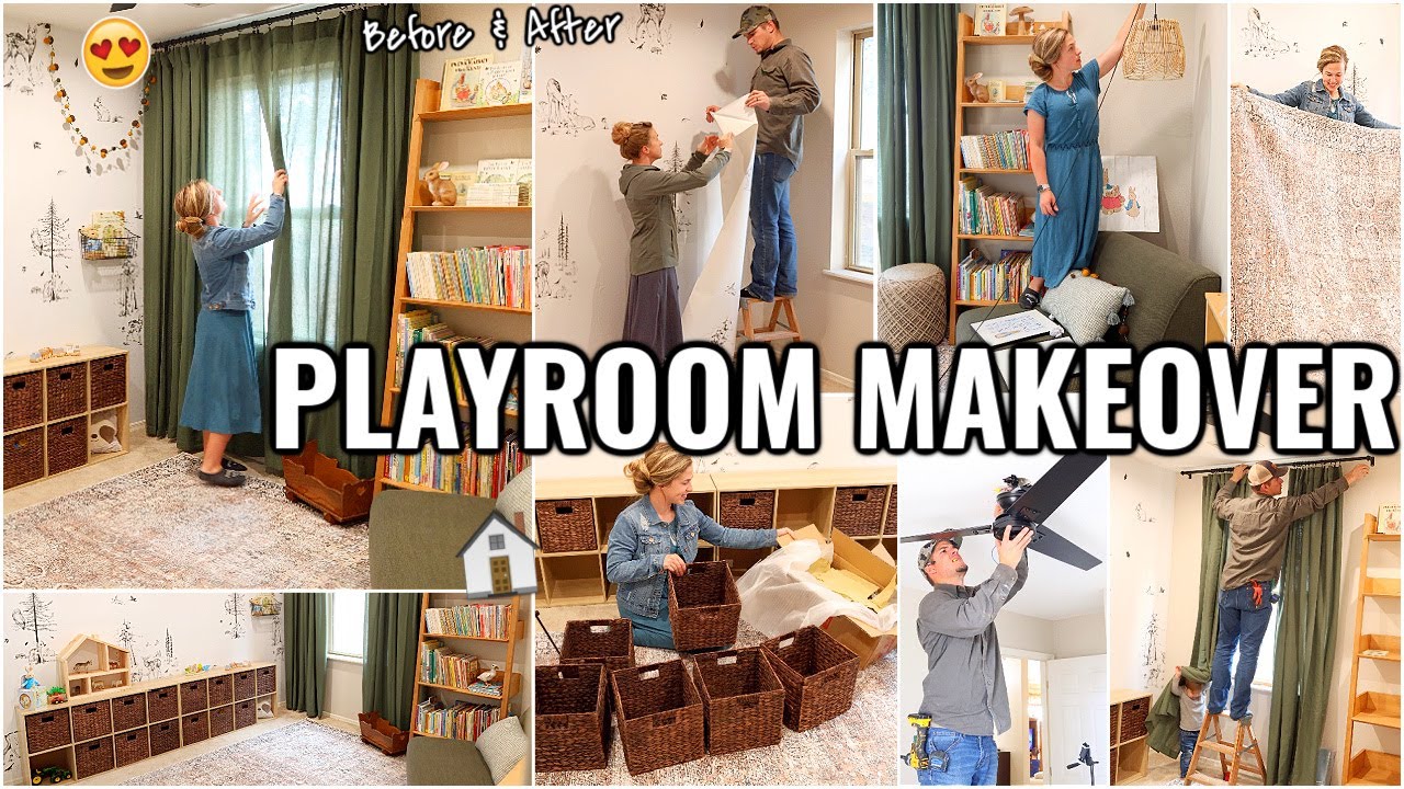Complete playroom transformation