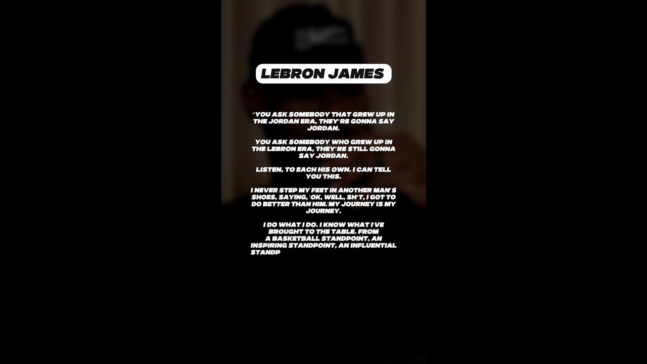 LeBron James finally settles where he stands against Michael Jordan in ...