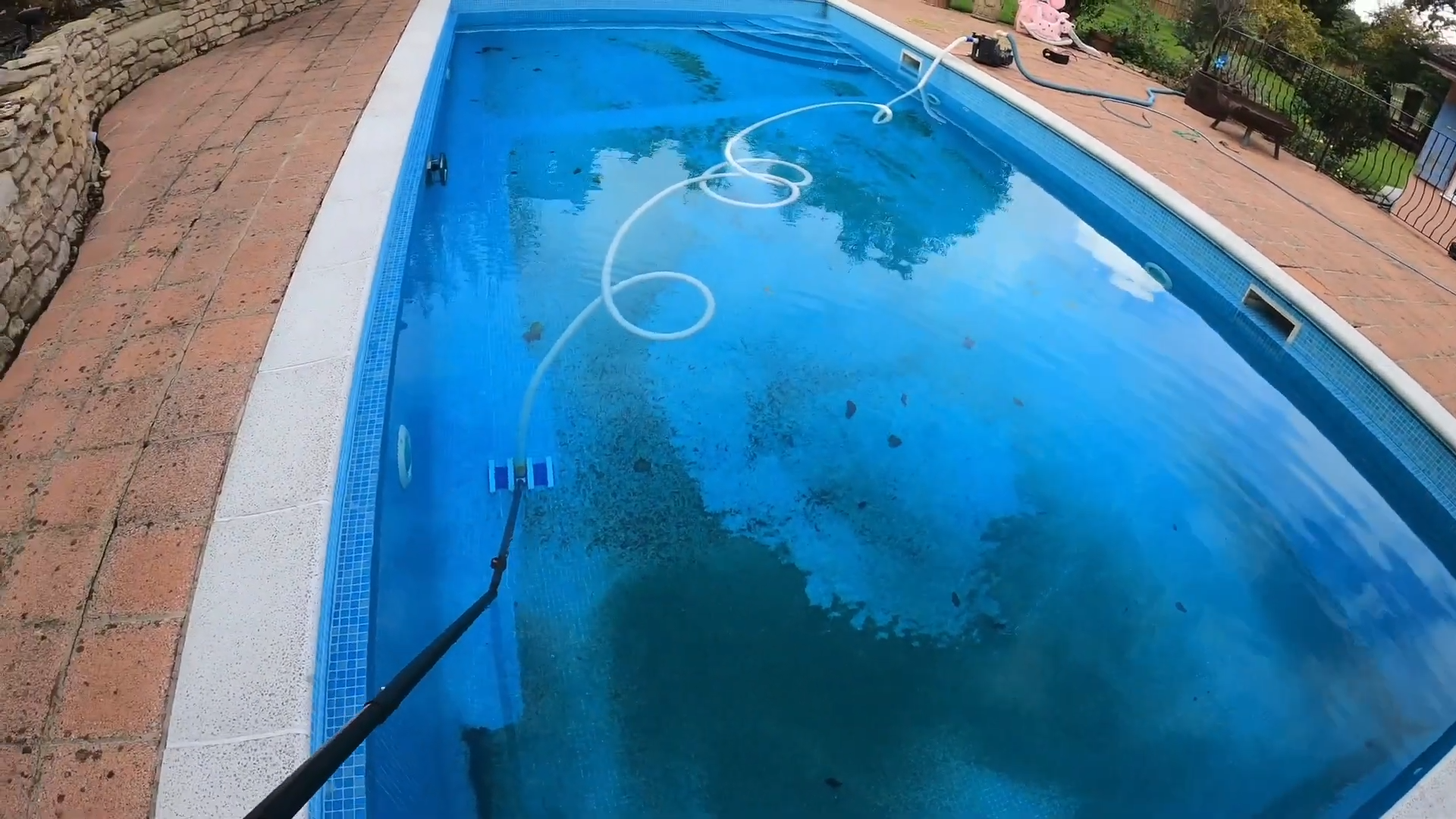 Even a celebrity pool gets this dirty