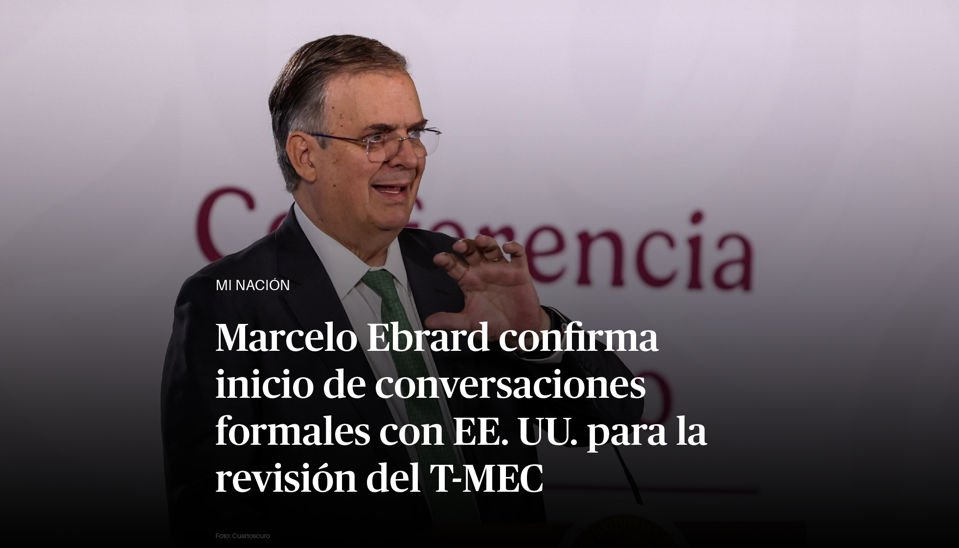Marcelo Ebrard confirma inicio de conversaciones formales con EE. UU ...