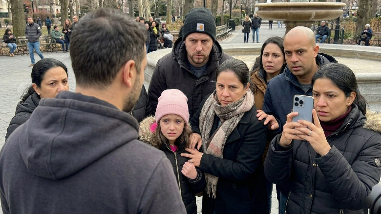 Dad pretended to pick up a lost child, and strangers immediately stepped in