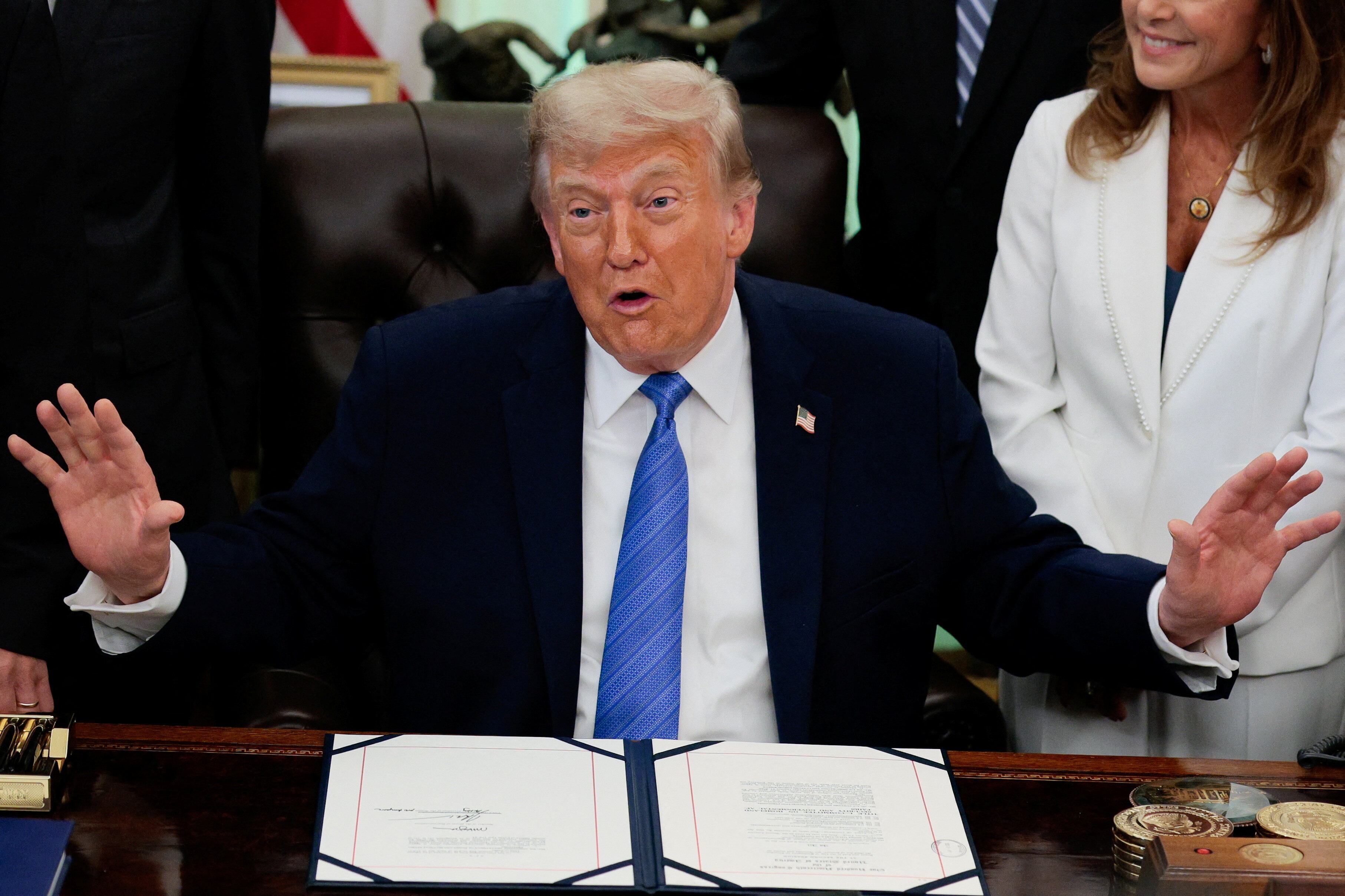 Mike Johnson makes desperate attempt to spin Trump’s jaw-dropping comment