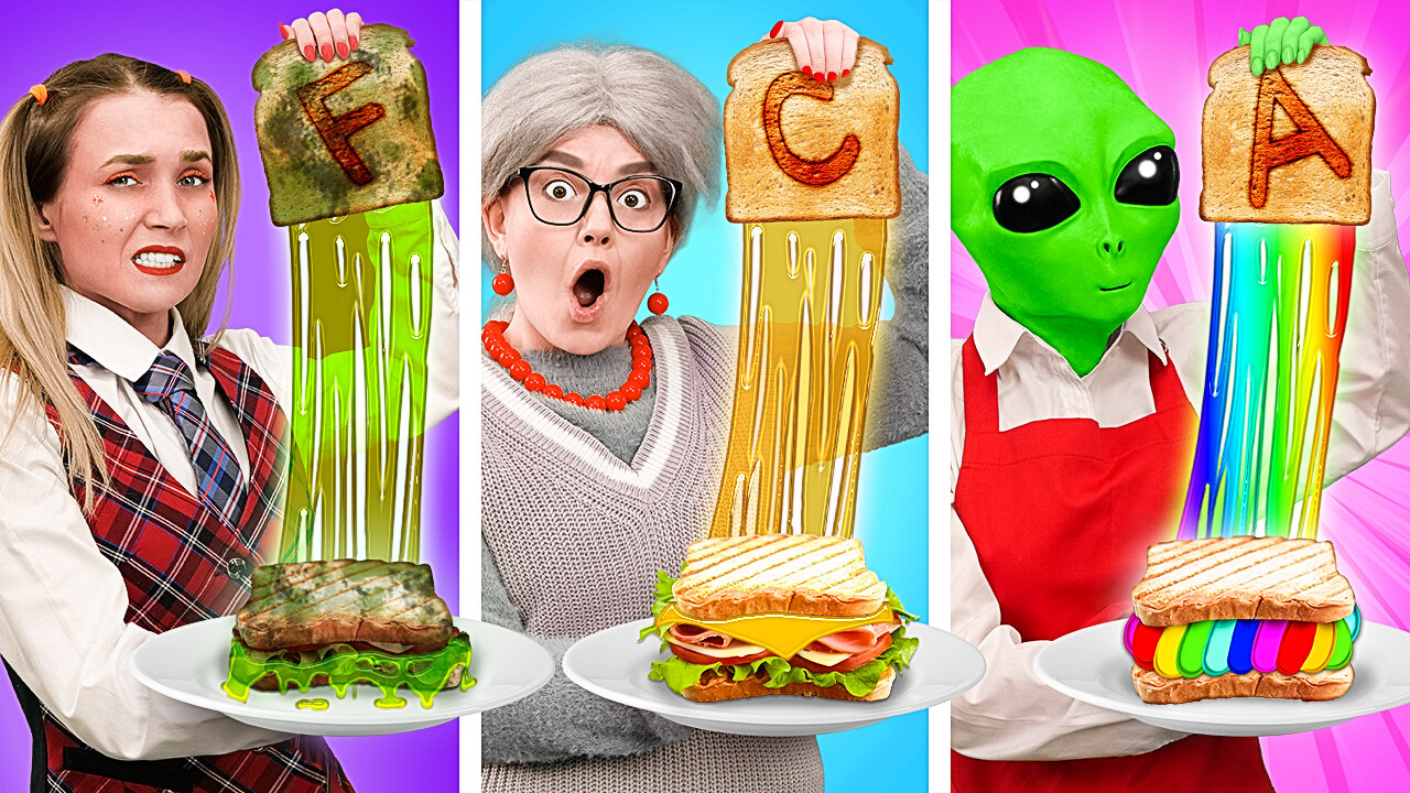 Epic kitchen showdown: Grandma takes on food hacks!