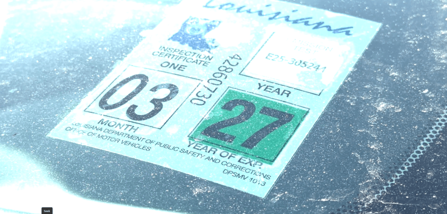 Louisiana to halt inspection sticker citations until 2027