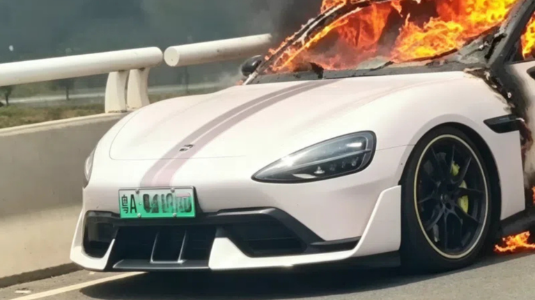 China’s Apple built a Tesla rival, and now one has caught fire