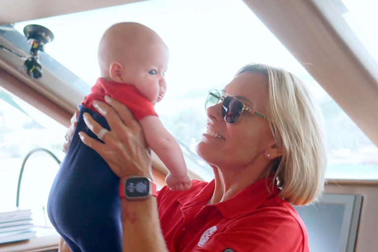 Watch Captain Sandy Yawn meet Nathan Gallagher & Gael Cameron’s baby ...