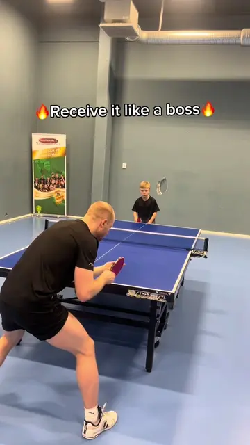 Kid stuns coach with fearless table tennis returns