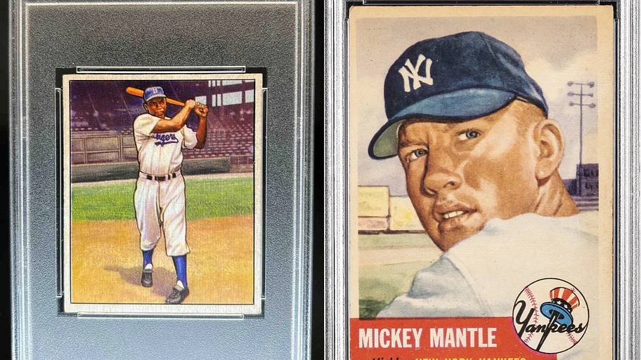 Vintage card debate: 1950 Bowman Jackie Robinson vs. 1953 Topps Mickey ...