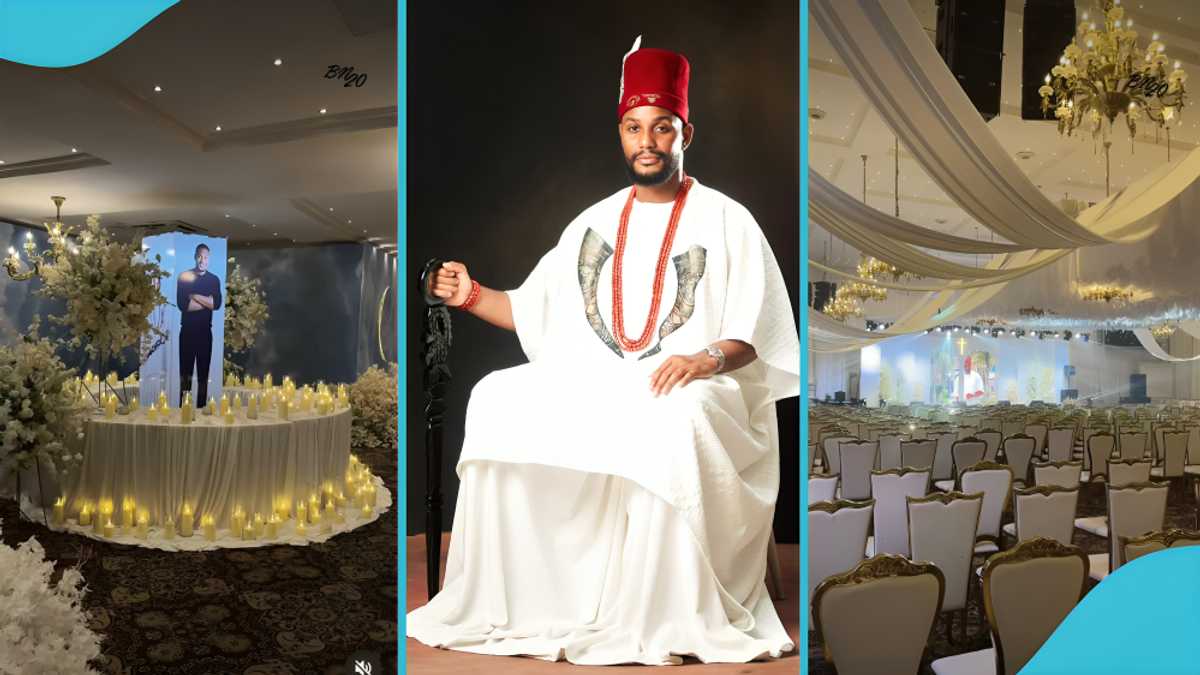Video of Alexx Ekubo’s all-white memorial setup surfaces