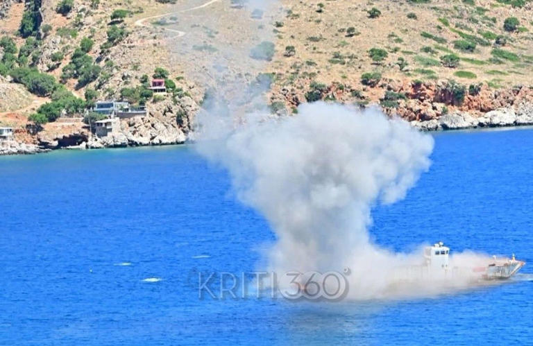 Χανιά: Στο βυθό Αποκόρωνα το «Φολέγανδρος» - Εντυπωσιακές εικόνες από ...