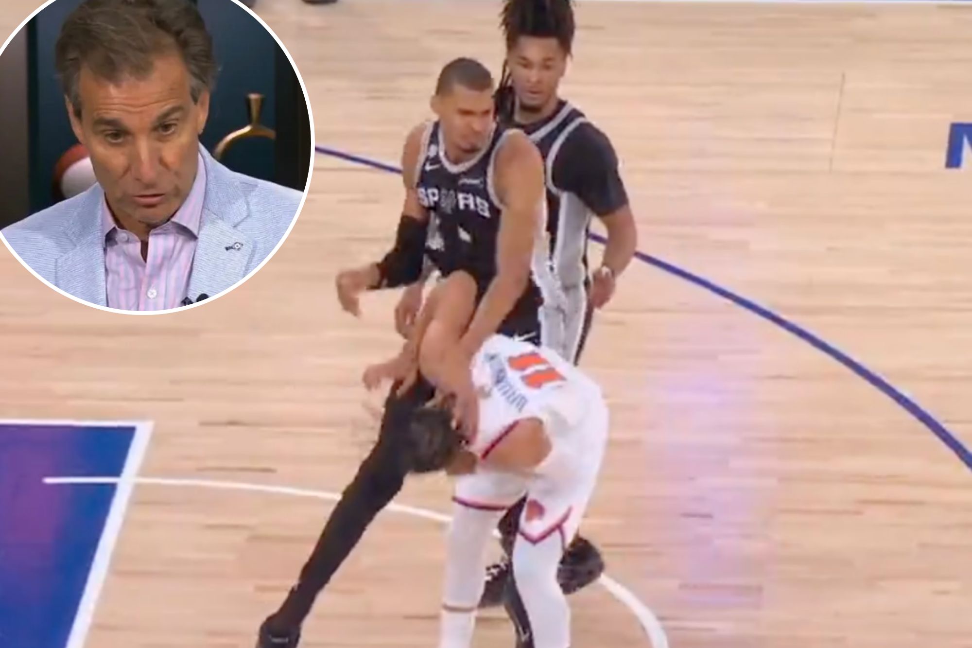 Chris Russo slams Victor Wembanyama for 'dirty' Jalen Brunson shove ...