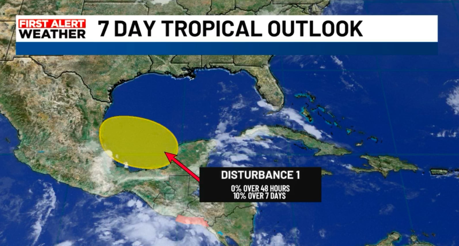 First disturbance on the hurricane season being watched in the Gulf