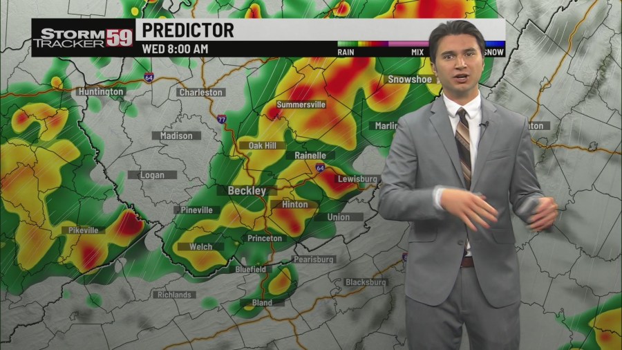 Showers & storms stick around for the rest of the week
