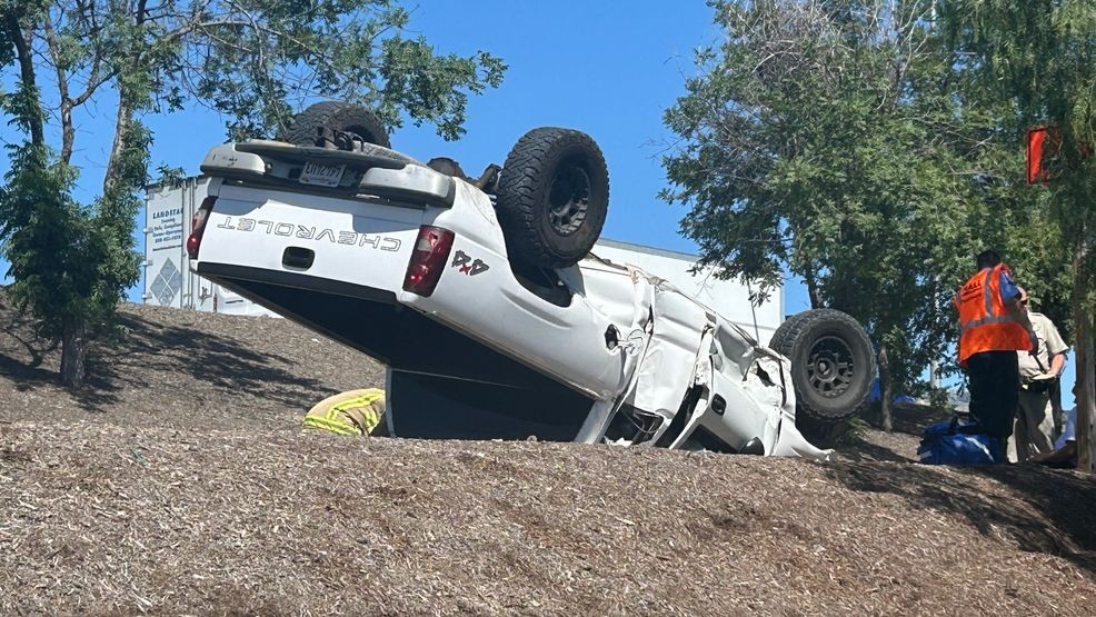 Two-vehicle crash and rollover on NB Highway 99 blocks California ...