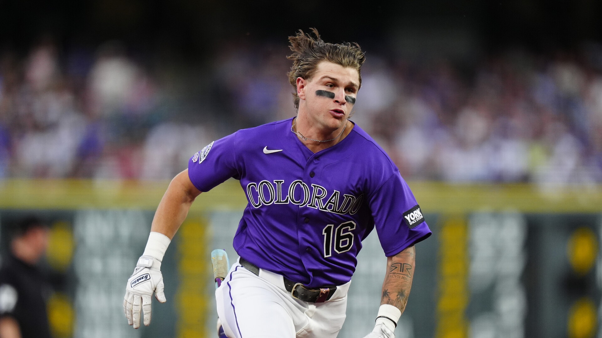 Cole Carrigg triples in Rockies debut and plays with his 'hair on fire ...