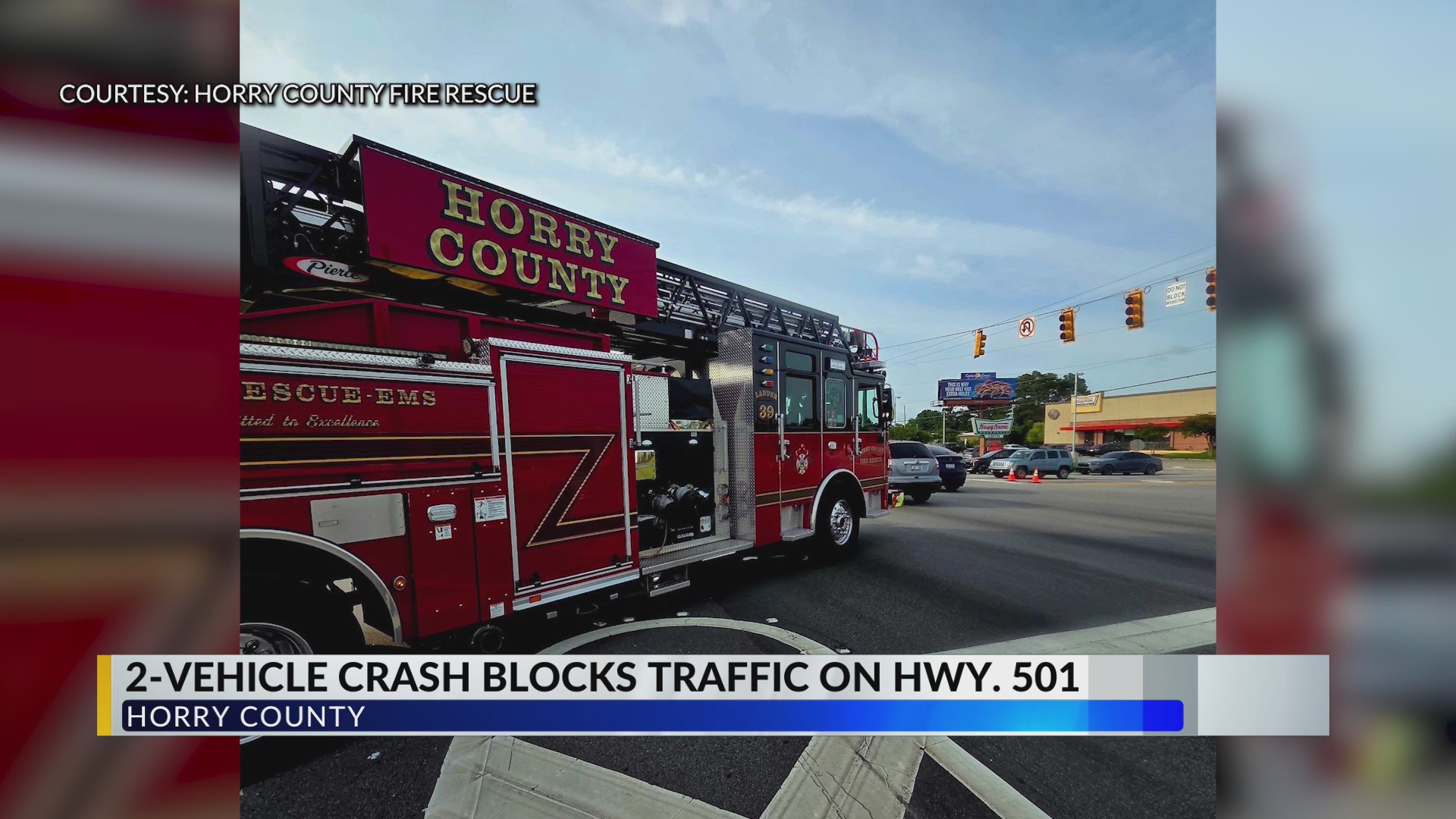 2-vehicle crash blocks traffic on Highway 501