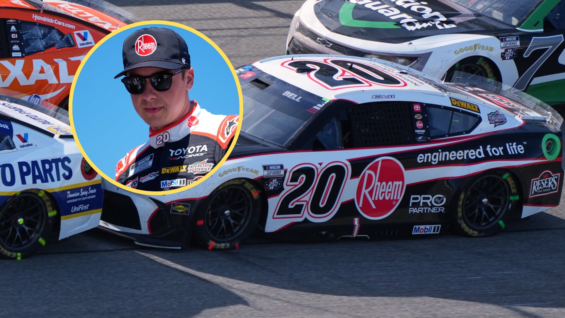 Star NASCAR driver to race with broken bone after scary crash