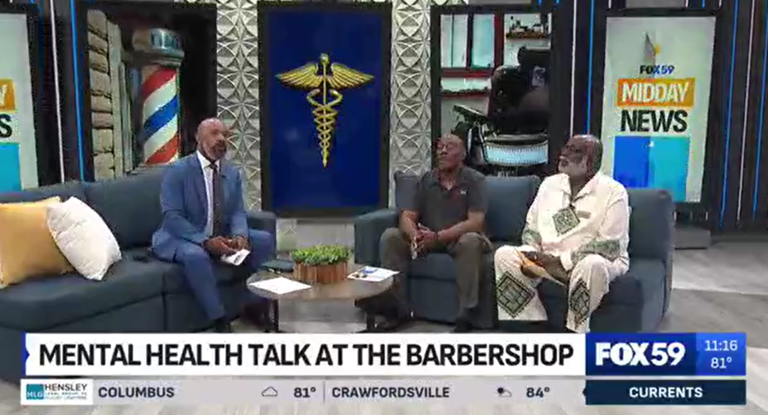 Mental health talk at the barbershop