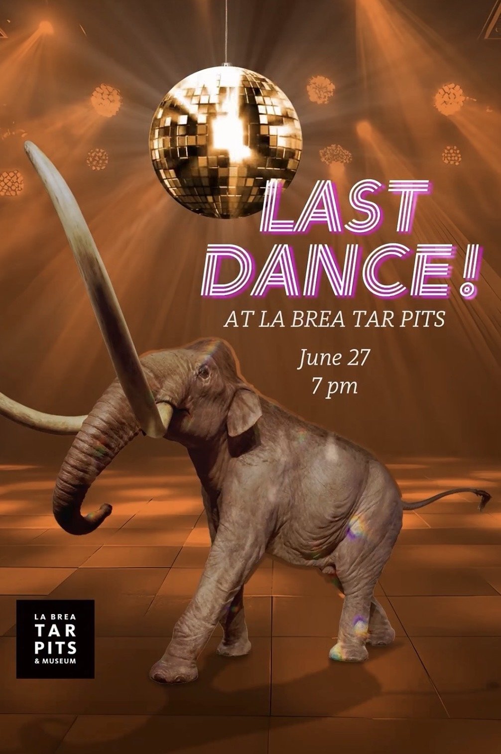 Last dance at Brea Tar Pits, LA