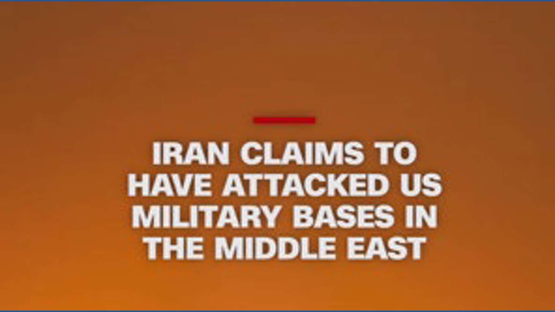 Iran says it hit US bases in Middle East