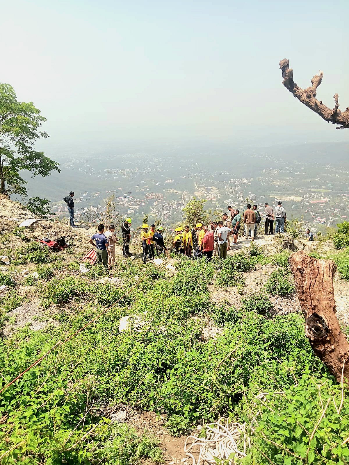 Four killed as car plunges nearly 500 metres into deep gorge in Mussoorie