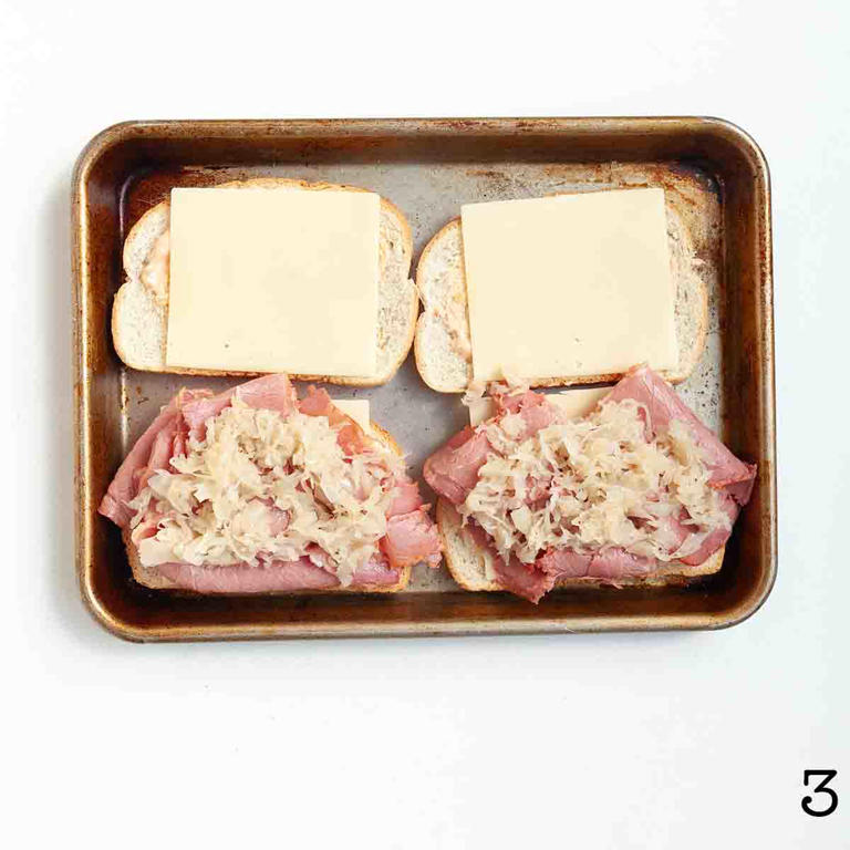 Grilled Reuben sandwich