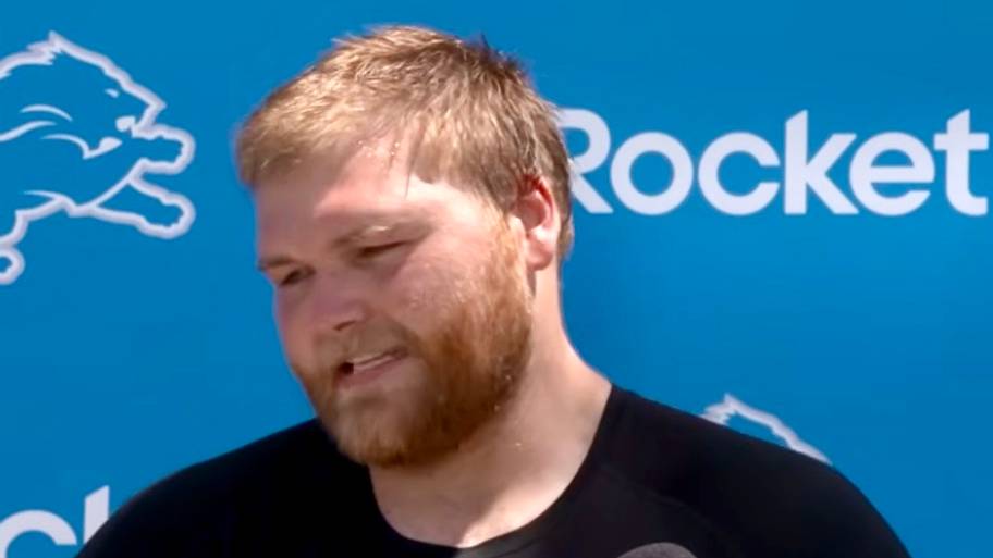 Detroit Lions center Cade Mays is adapting to new offense