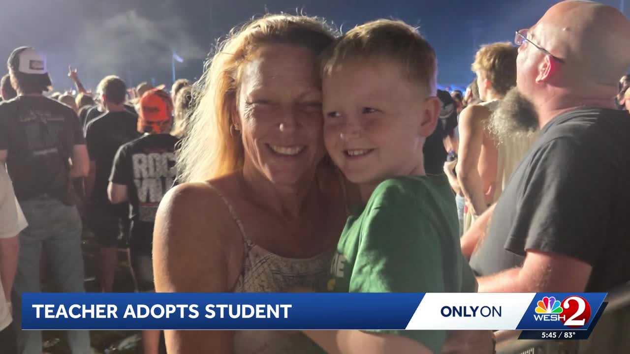 Volusia County substitute teacher adopts student