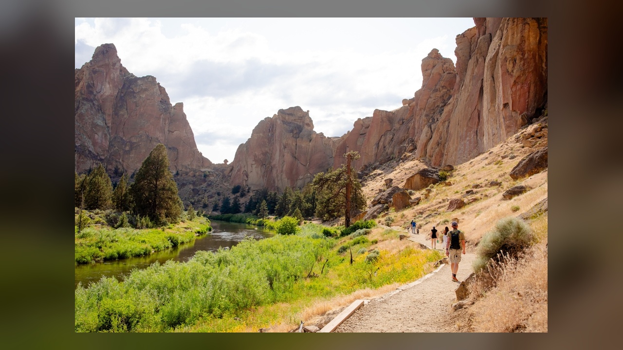 Rust-red cliffs rise 600 feet in a part of Oregon you’d never expect to ...