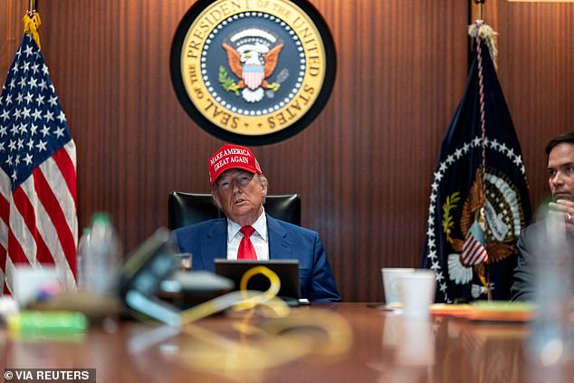 Trump rushes to Situation Room as he plots 'big scale' Iran raid
