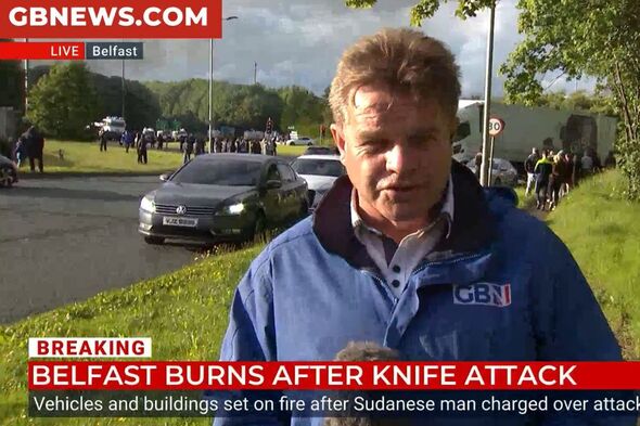 GB News paused for breaking alert as police prepare for second night of ...