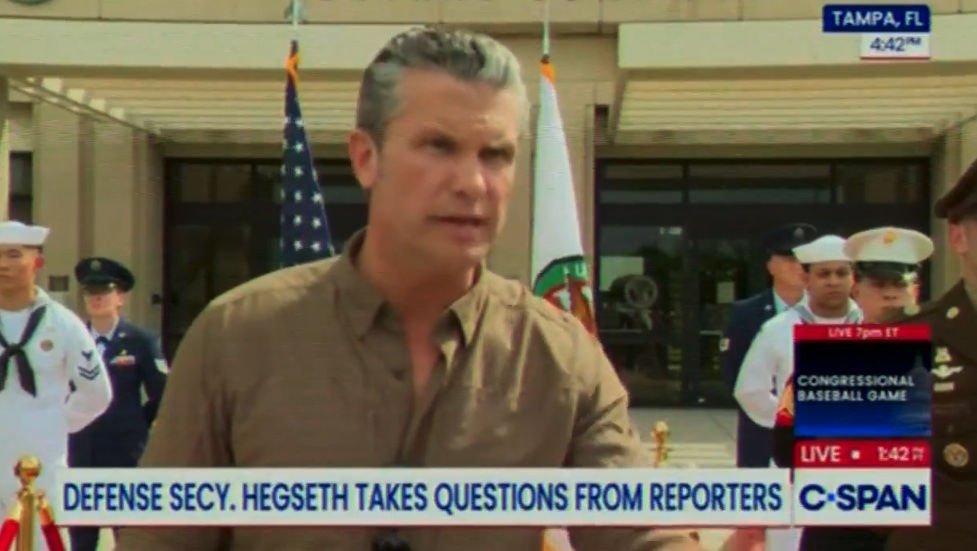 How is that not a war crime? Reporter's question prompts Hegseth to ...