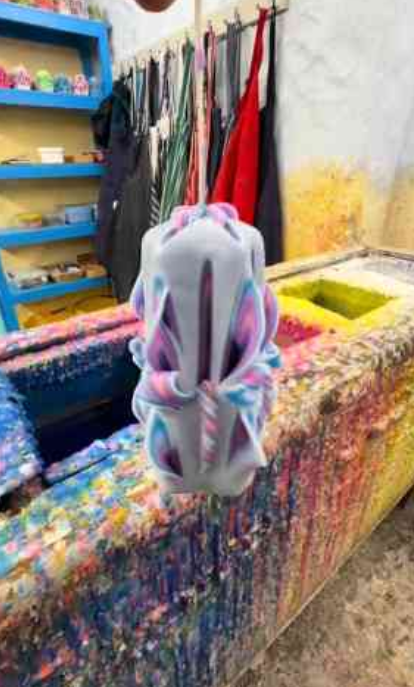 Candle carving turning wax into stunning artworks