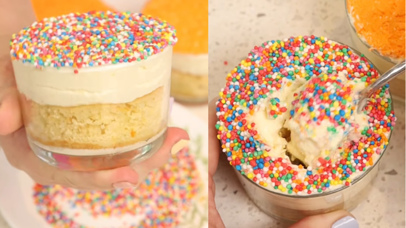 Today's take on the delicious dot cake trend