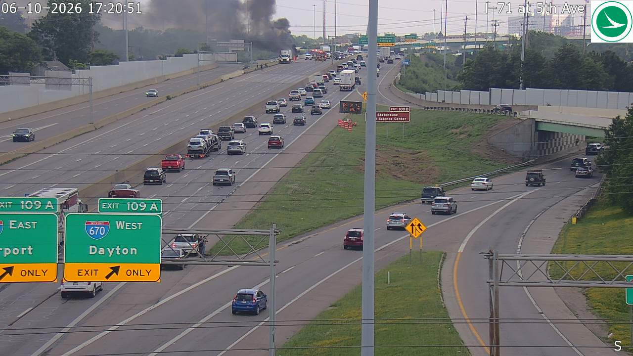 I-71 northbound reopened to one lane after tractor-trailer fire