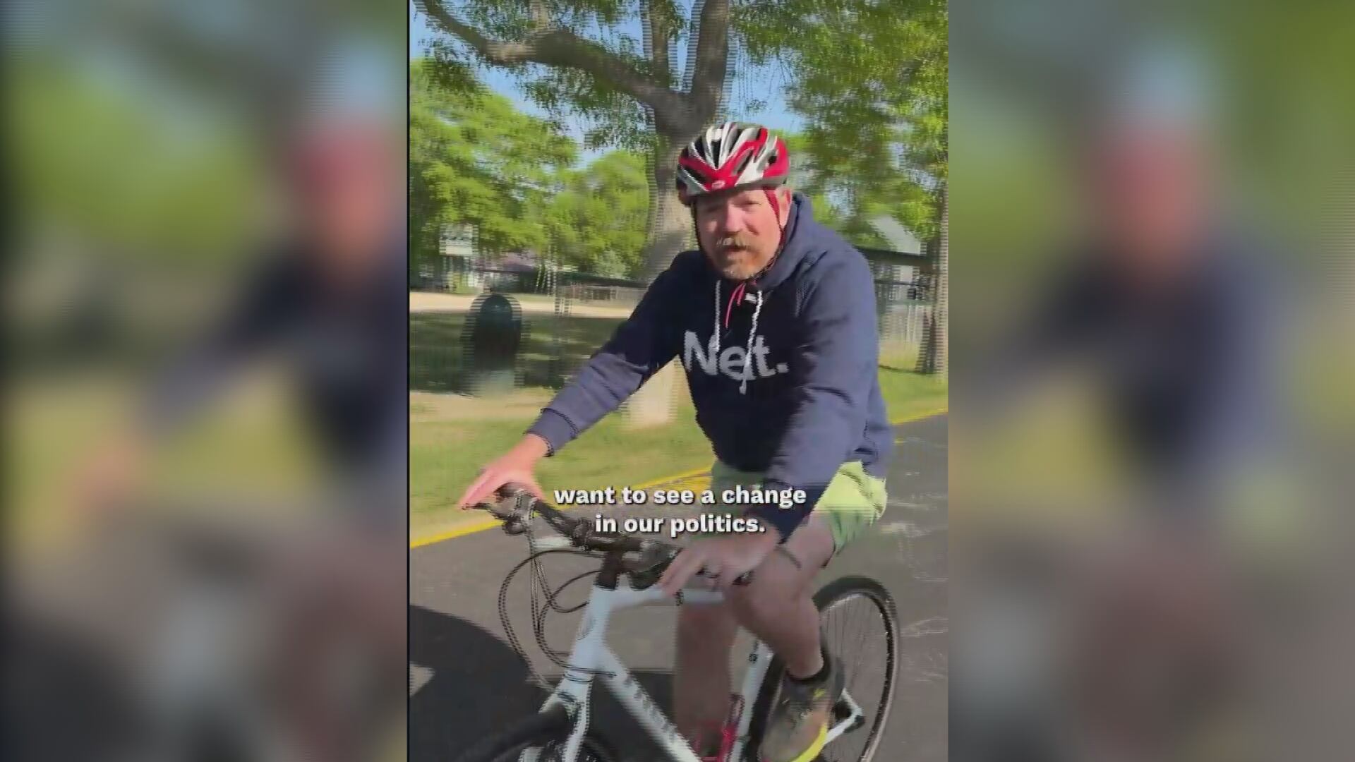 Senate candidate joins Bar Harbor Bike Bus after primary win