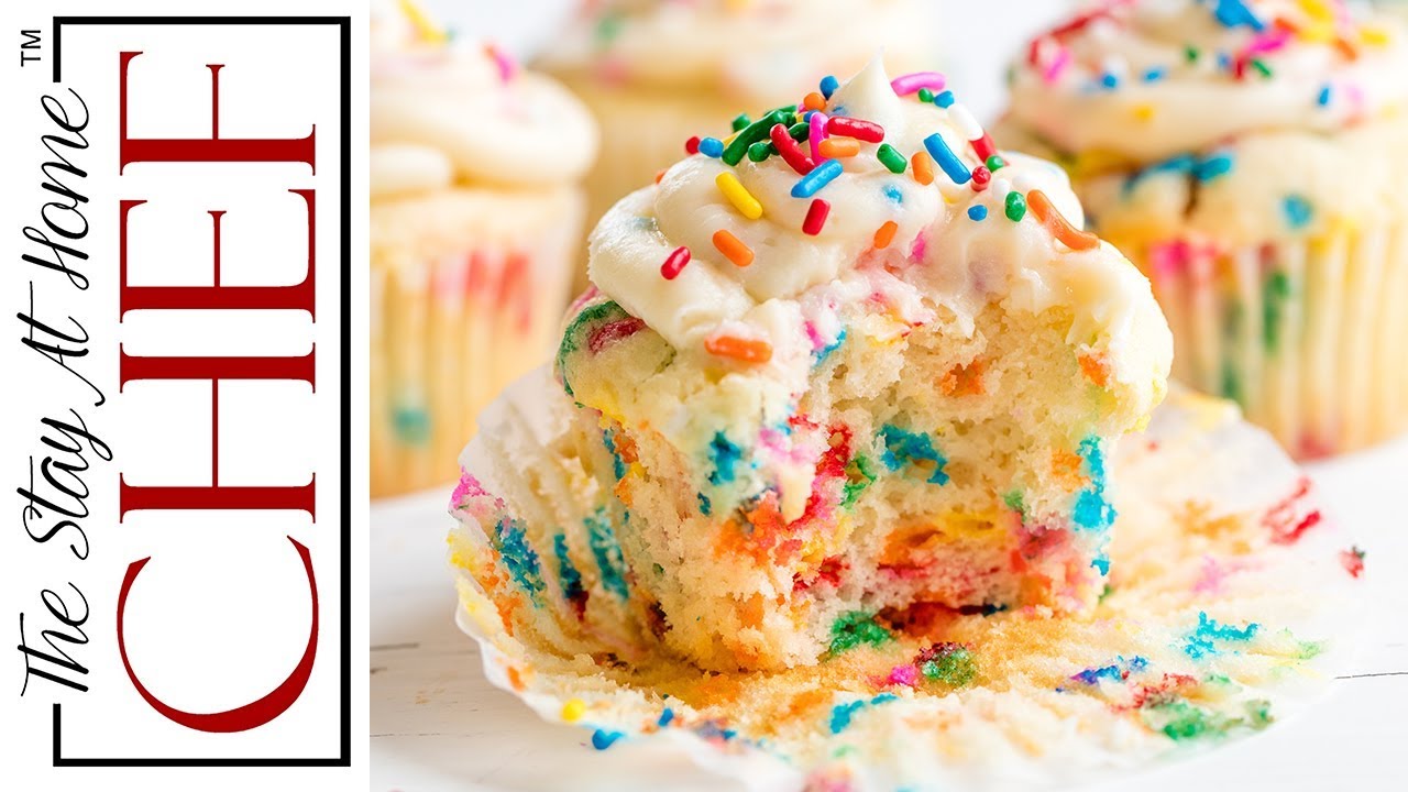 Funfetti birthday cupcakes from scratch | Easy step-by-step baking ...