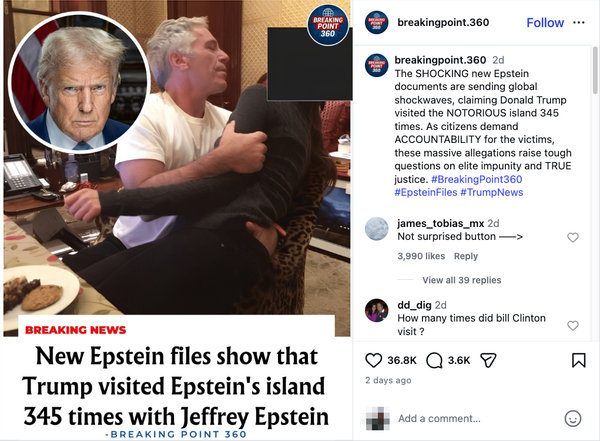Did new files show Trump visited Epstein's island 345 times? Here's the ...