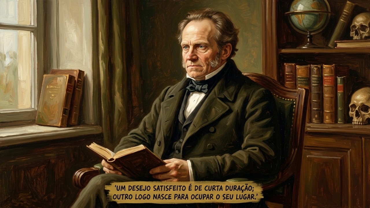 Arthur Schopenhauer, filósofo alemão: "O desejo satisfeito dura pouco ...