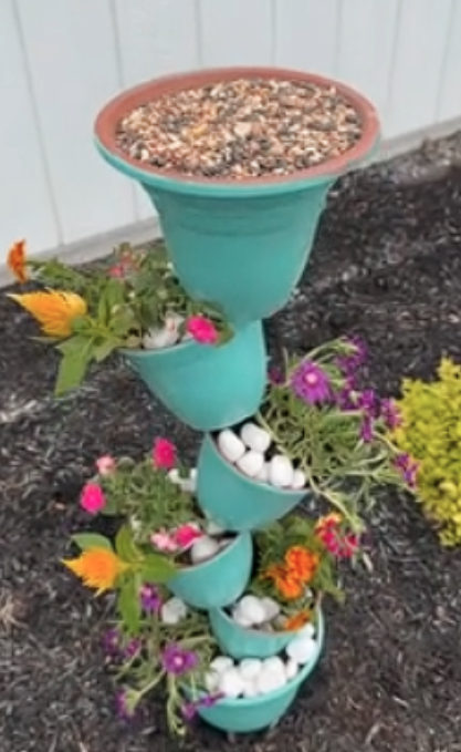 Create a unique topsy turvy planter with easy DIY