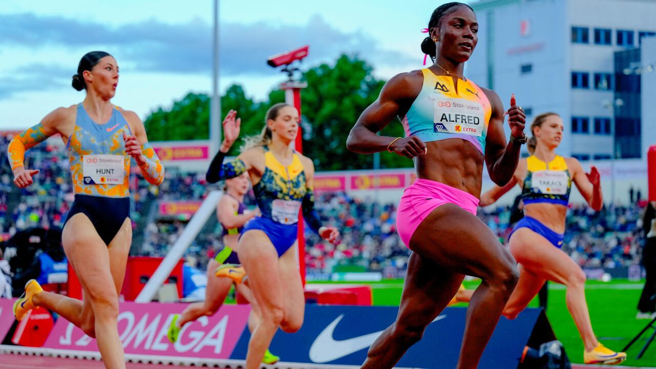 Olympic champion Julien Alfred sprints to women's 100m win in Oslo