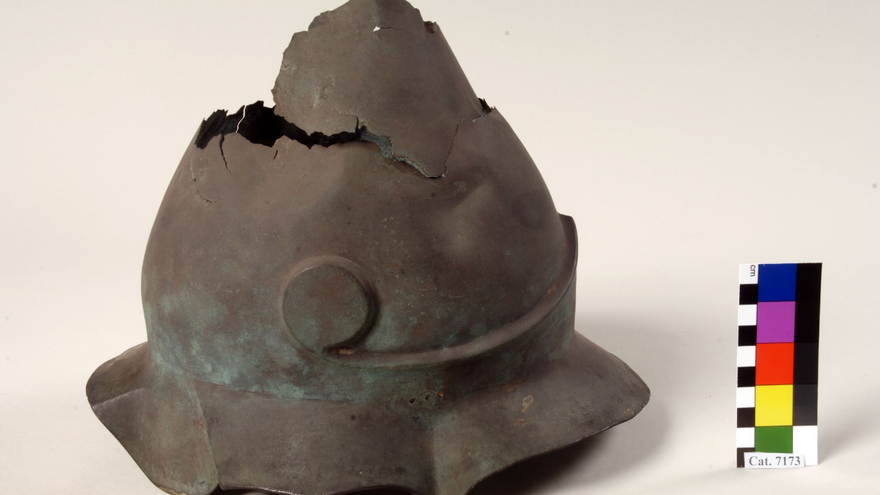 A cache of 43 helmets pulled from the sea off Spain turned out to be ...